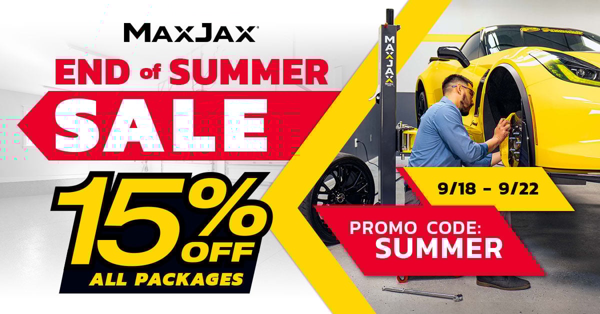 M7K 110V Portable Two-Post Garage Lift MaxJax M7K lift Portable two ...